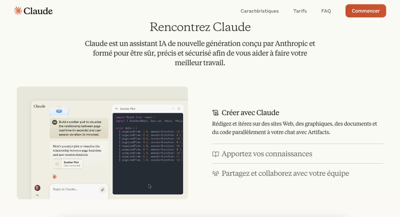 Claude AI : L’IA d’Anthropic – Tout savoir (avantages, prix, avis)